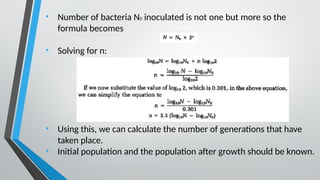 GROWTH AND REPRODUCTION OF BACTERIA AND GROWTH CURVE | PPT