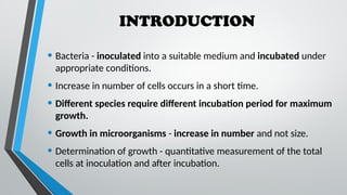 GROWTH CURVE, BACTERIAL GROWTH AND REPRODUCTION | PPTX