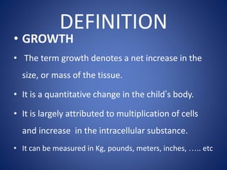 Growth & development | PPTX