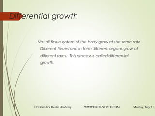 GROWTH AND DEVELOPMENT IN ORTHODONTICS | PPT