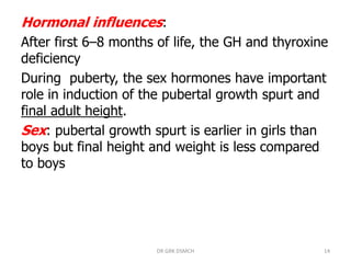 Growth & development and their determinents | PPTX