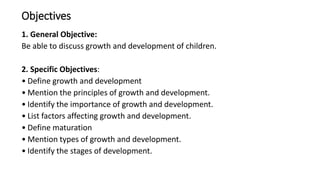 Growth and development in children | PDF | Pregnancy | Reproductive Health