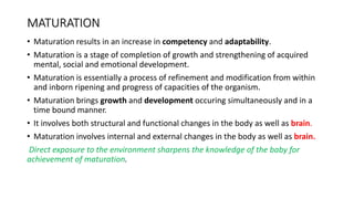 Growth and development in children | PDF | Pregnancy | Reproductive Health
