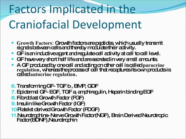 Growth Development Of Face And Oral Cavity | PPT