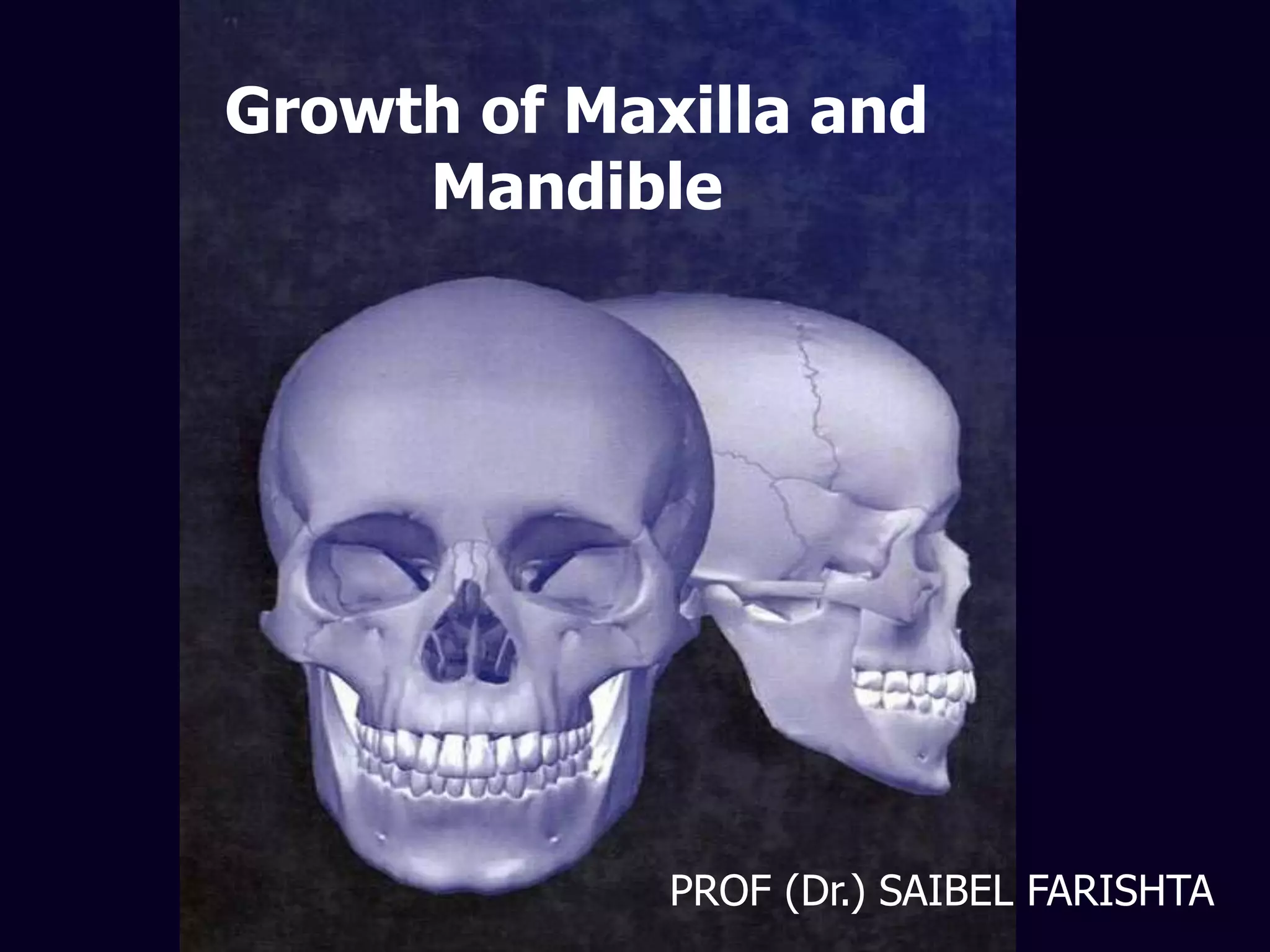 Growth & Development of Maxilla | PPT