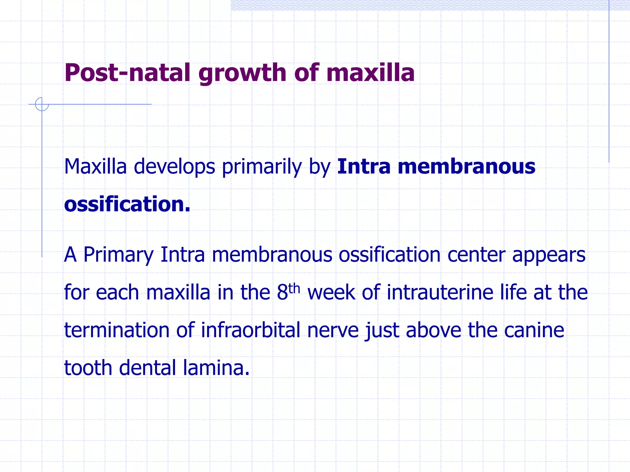 Growth & Development of Maxilla | PPT