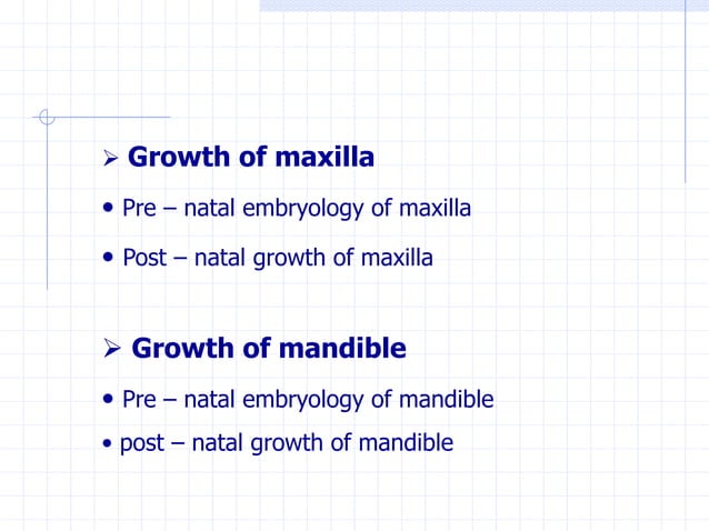 Growth & Development of Maxilla | PPT