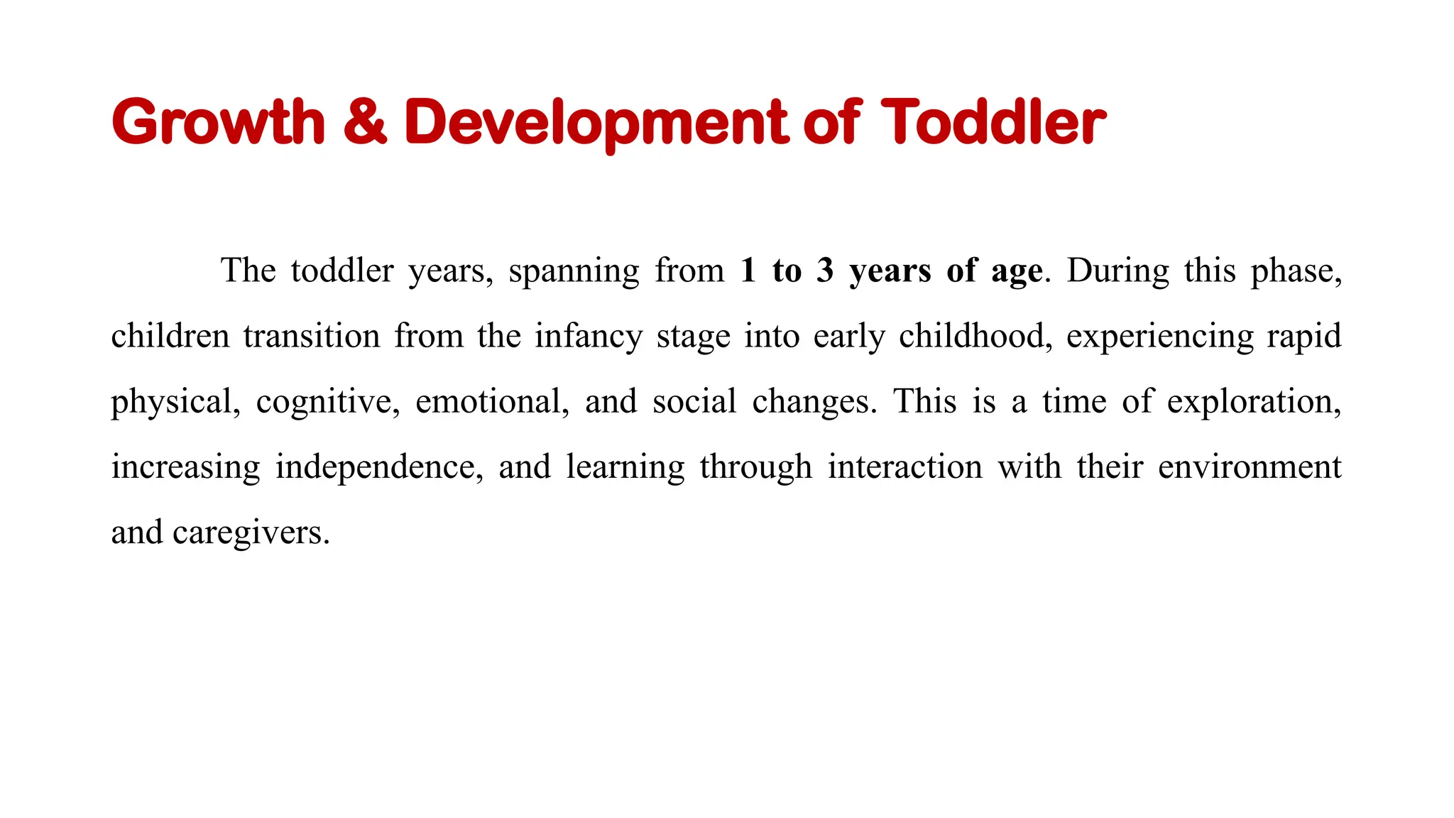 Chapter - II Growth & Development of Toddler.pptx
