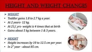 Growth &development of toddlers, | PPT