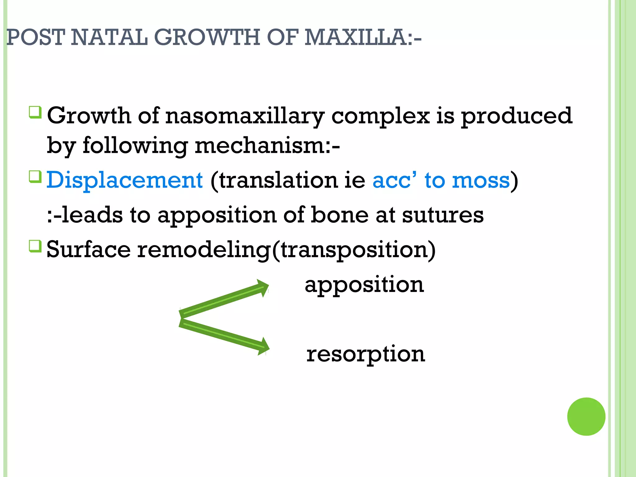 Growth & development of maxilla and mandible | PPT