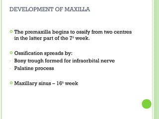 Growth & development of maxilla and mandible | PPT