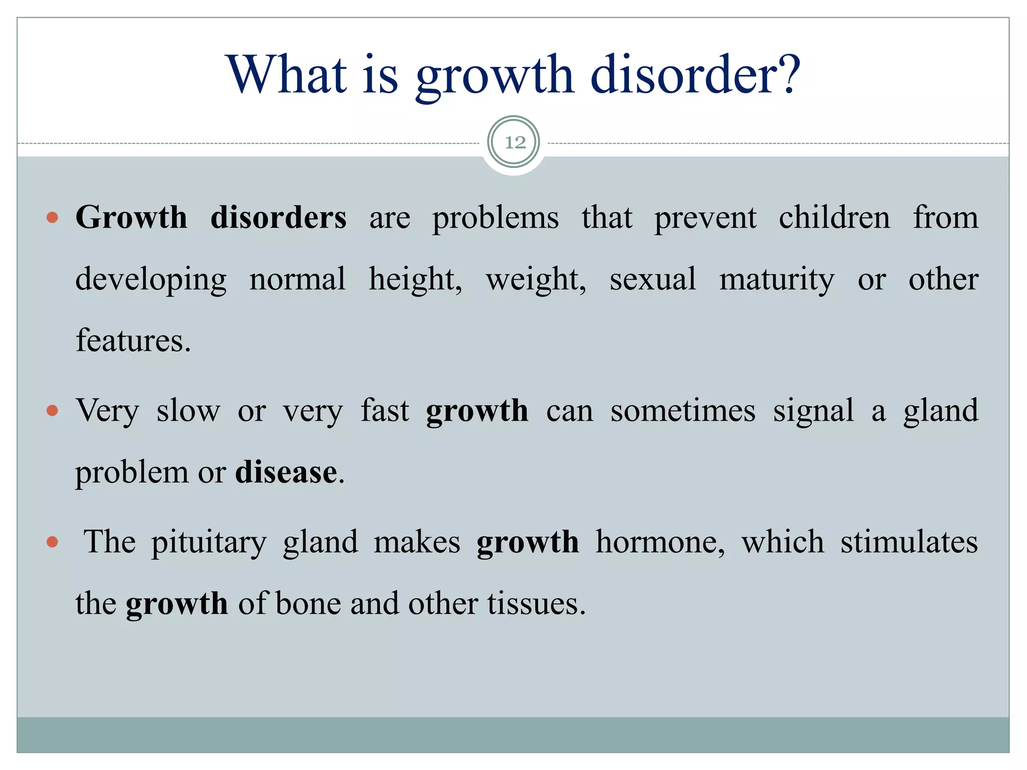 Growth disorder | PPTX