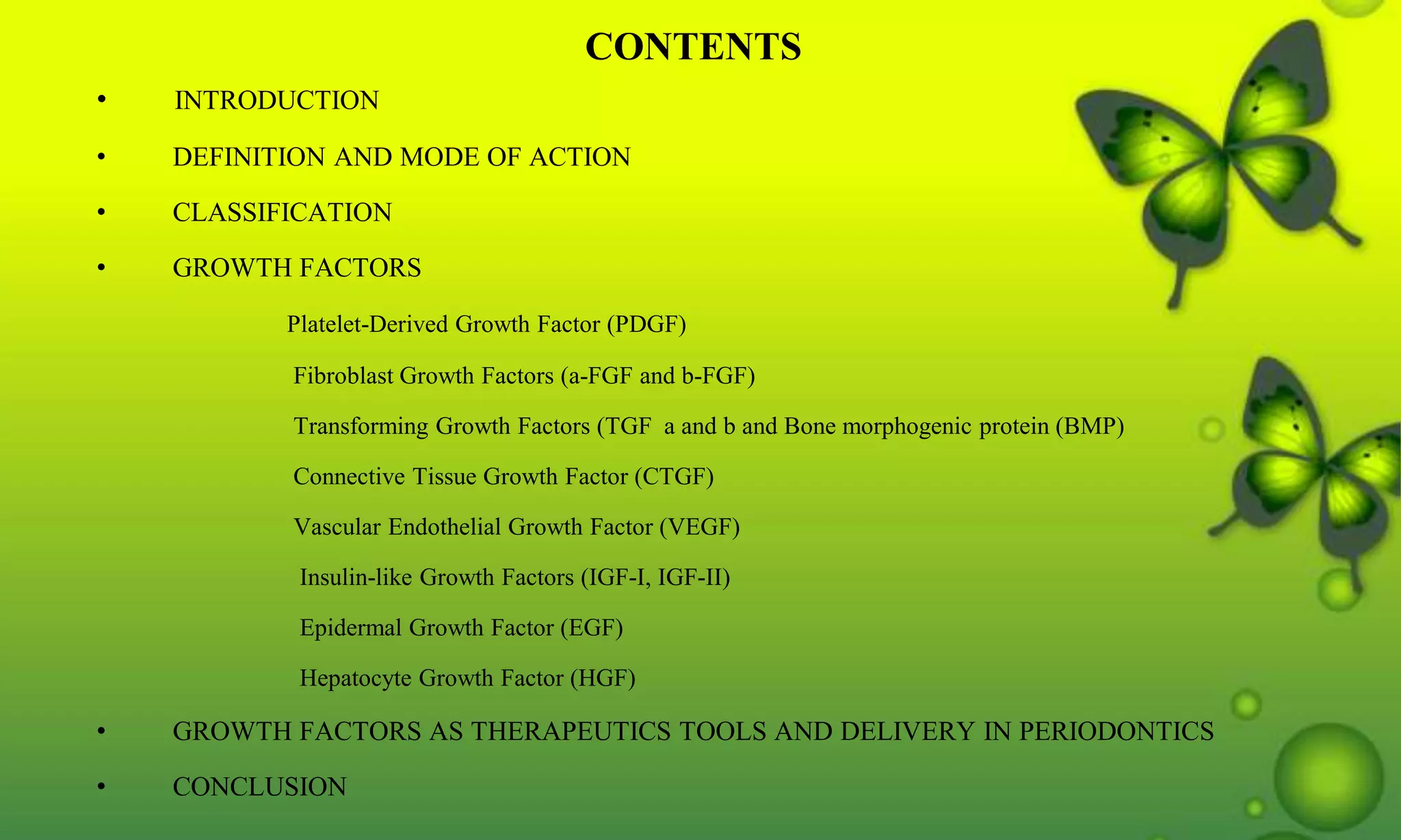 Growth factors | PPTX