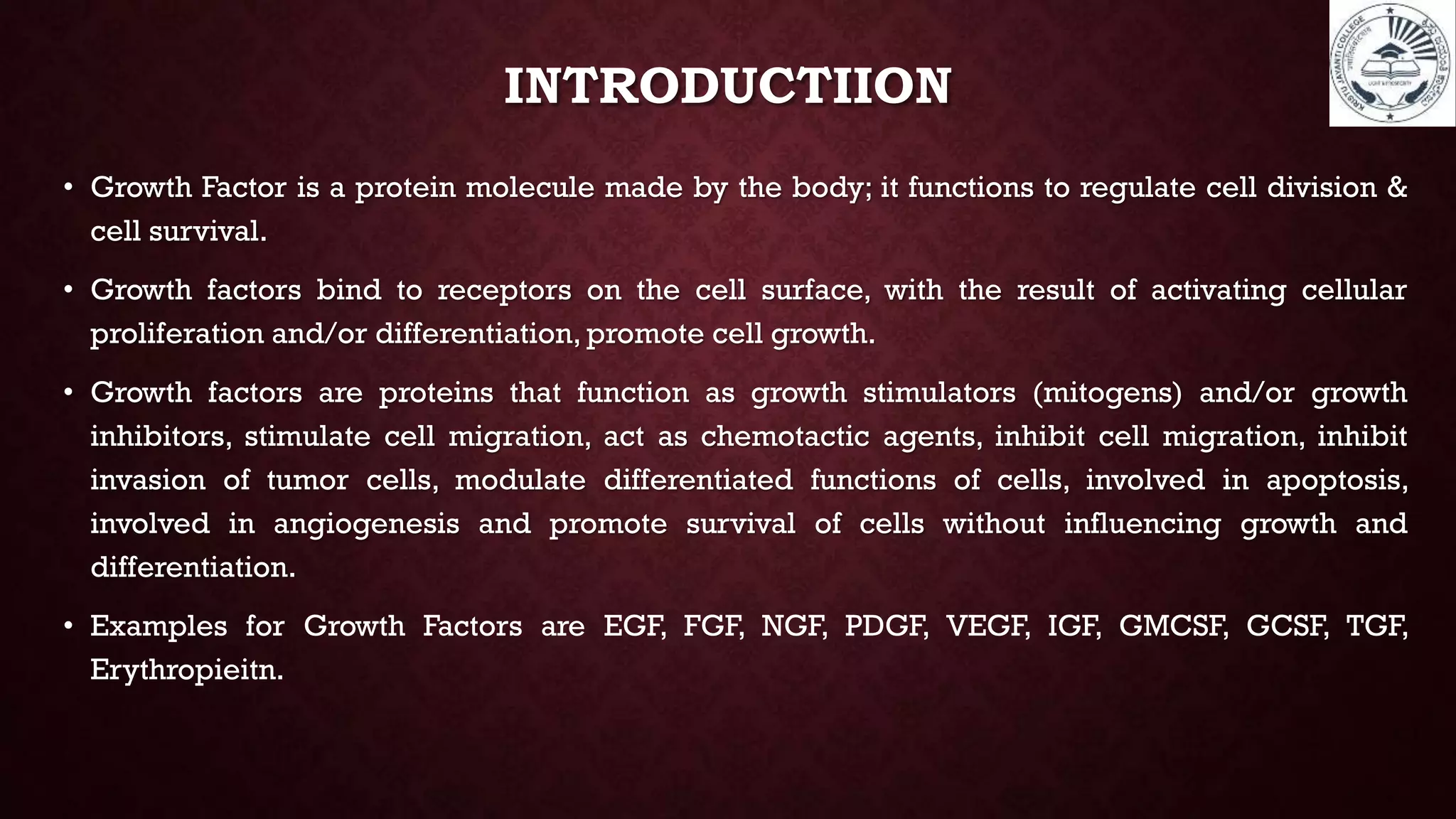 Growth factors | PDF