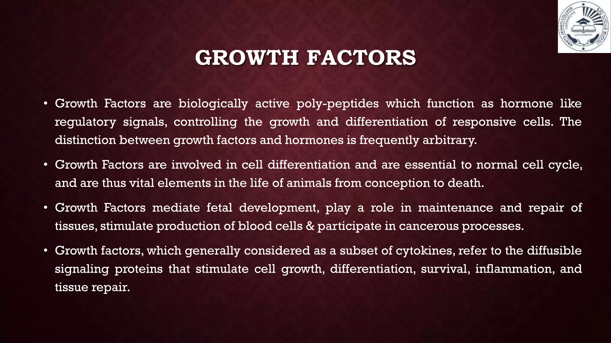 Growth factors | PDF
