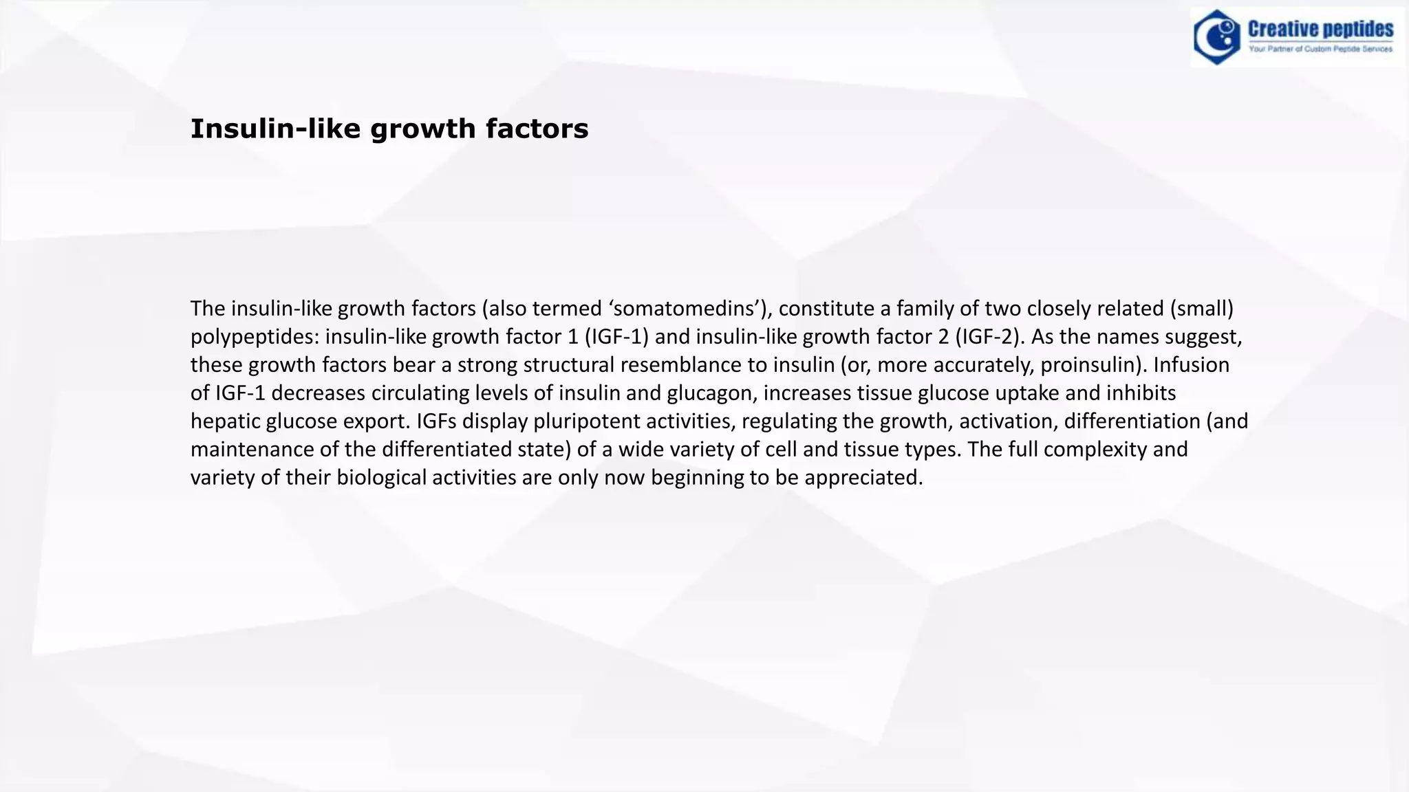 Growth factors creative peptides | PPT