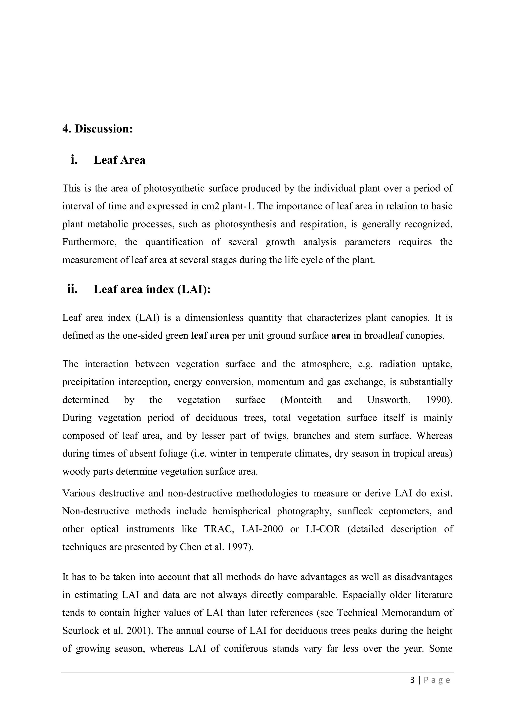 Growth formula of crops | PDF