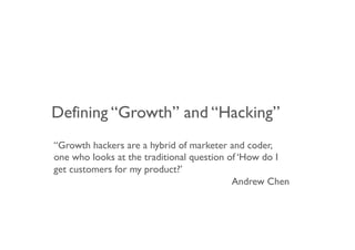 Growth hacking 101 - Matt Lerner | PDF