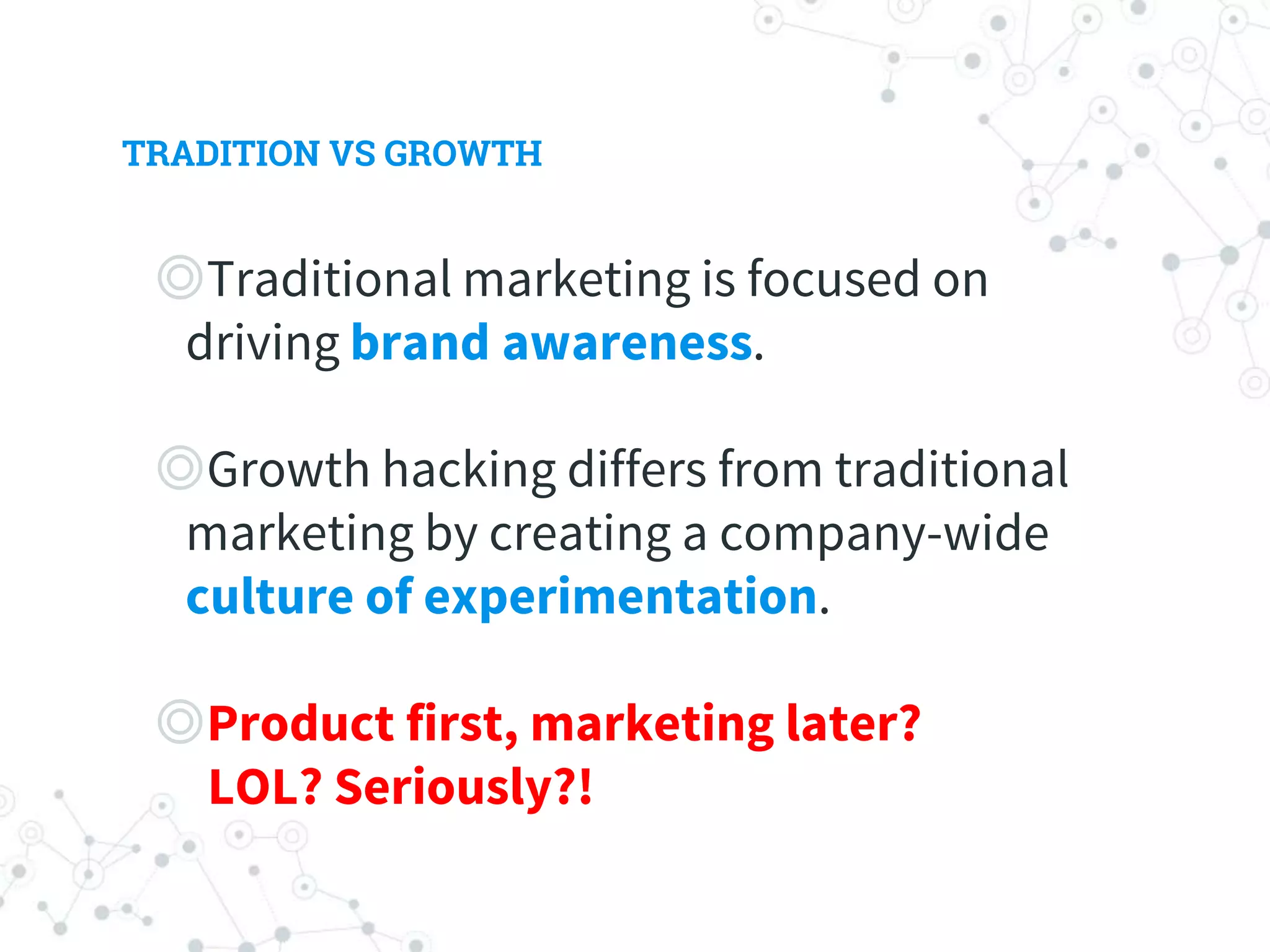 Growth Hacking Experiments Templates Ppt