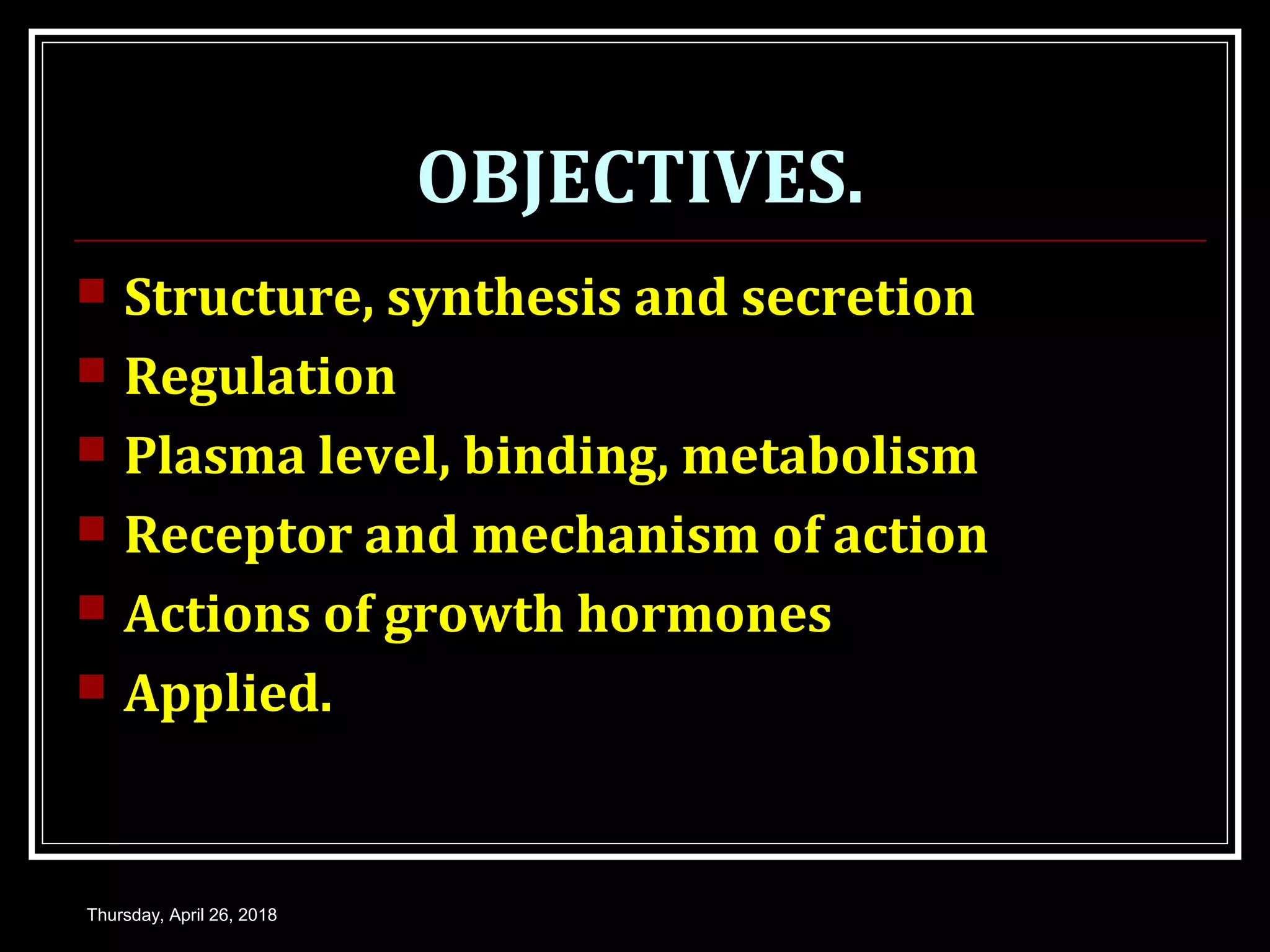GROWTH HORMONES | PPT