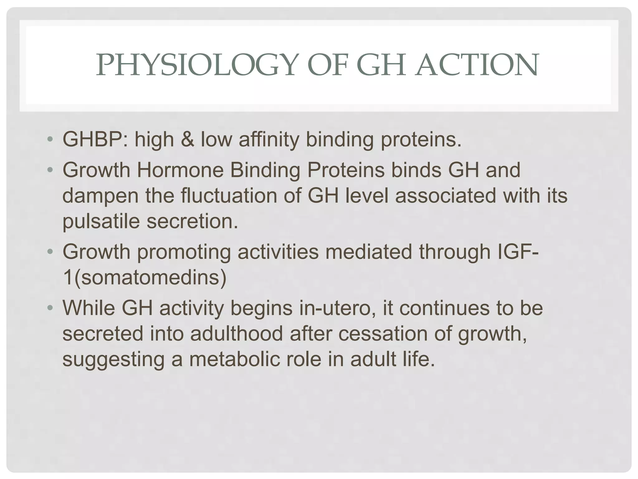 Growth hormone deficiency states and growth hormone replacement therapy ...