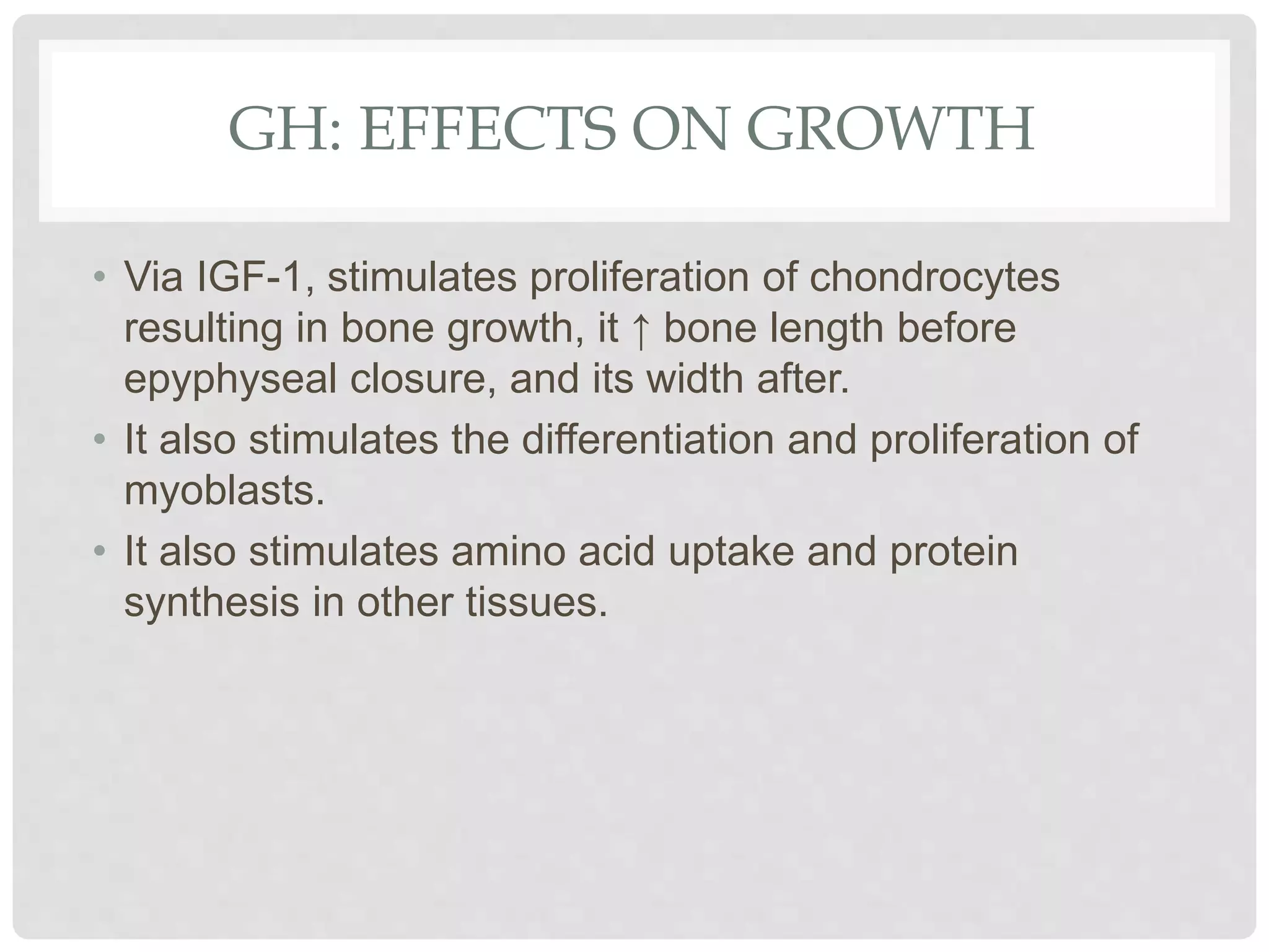 Growth hormone deficiency states and growth hormone replacement therapy ...