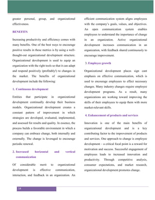 The Essence of OD: An Exploration on Organization Development ...