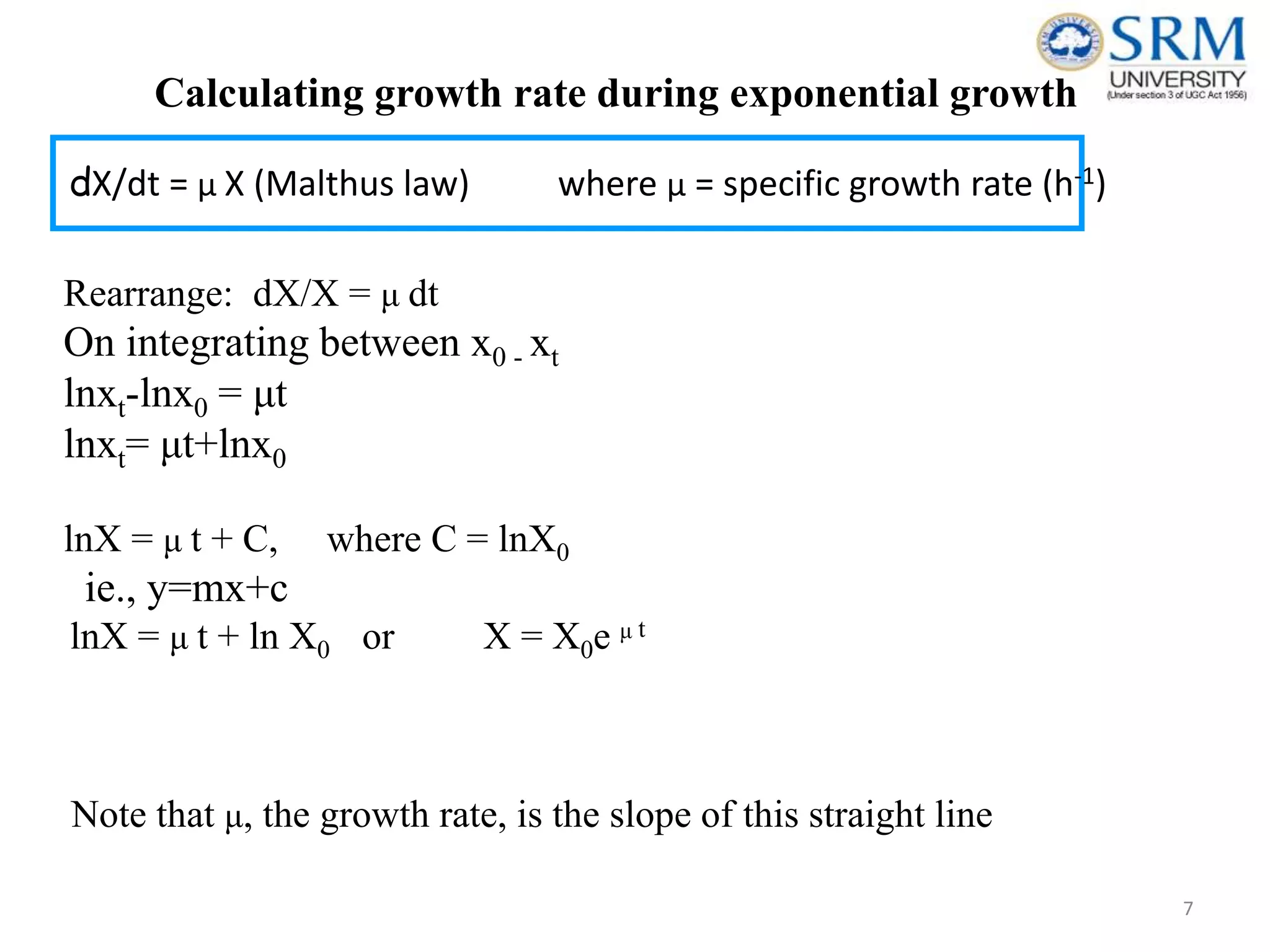Growth kinetics derivation | PPT