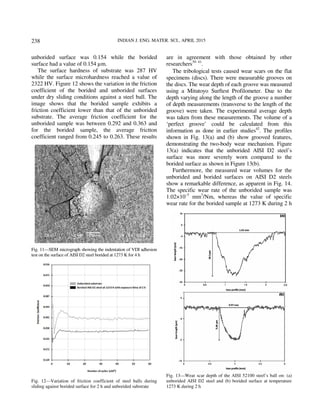 Growth kinetics and mechanical properties of fe2 b layers formed on ...