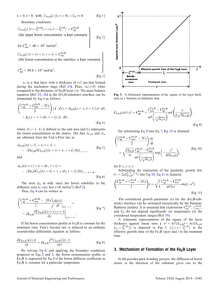 Growth kinetics of the fe2 b layers and adhesion on armco iron ...