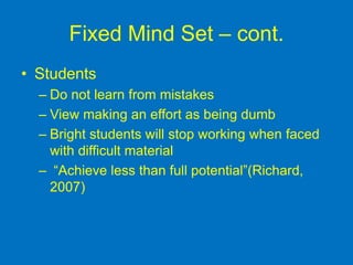 Growth mind set | PPTX