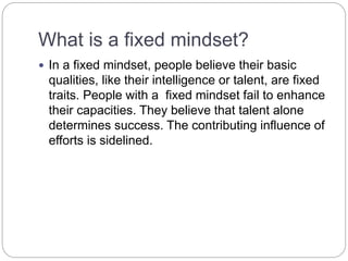 Growth mindset | PPTX