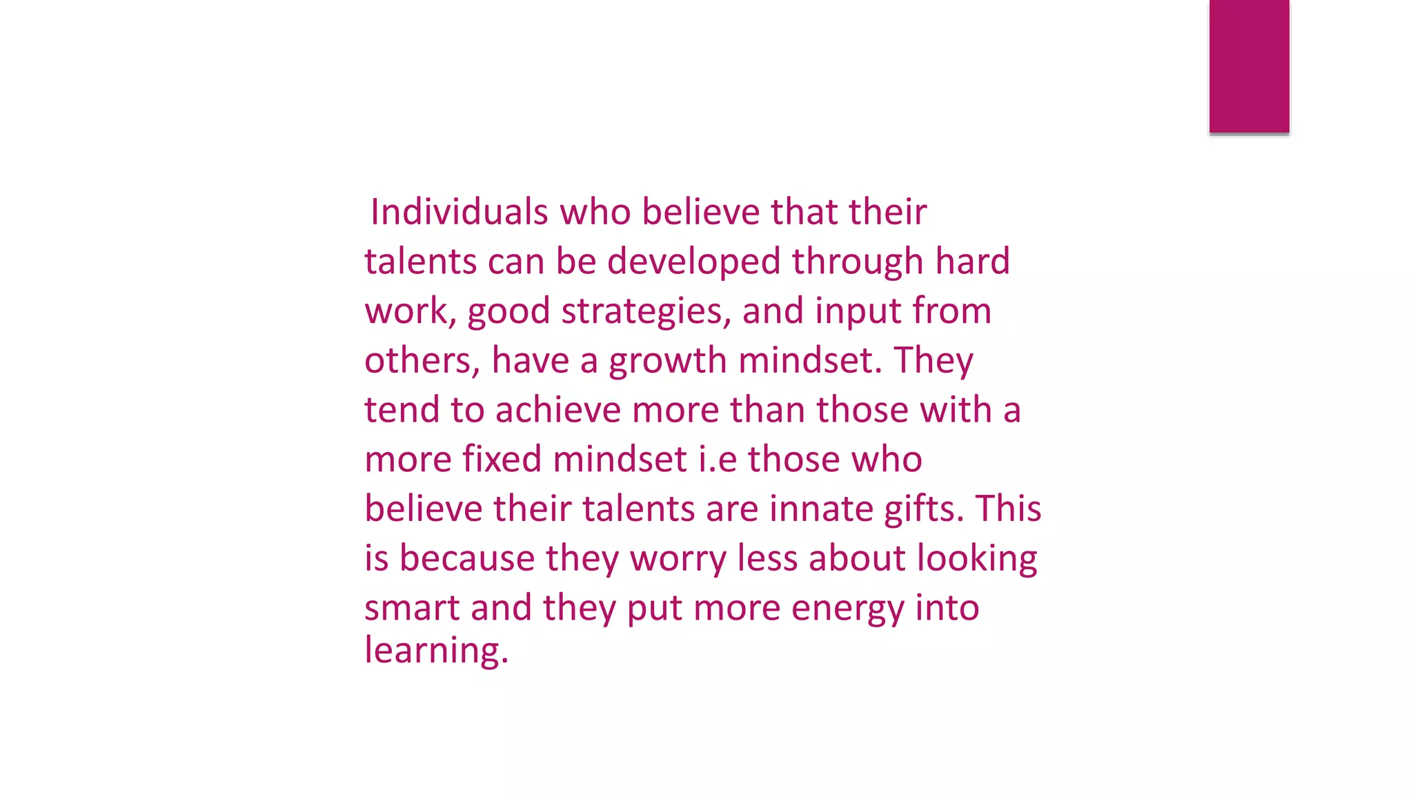 Growth mindset | PPTX