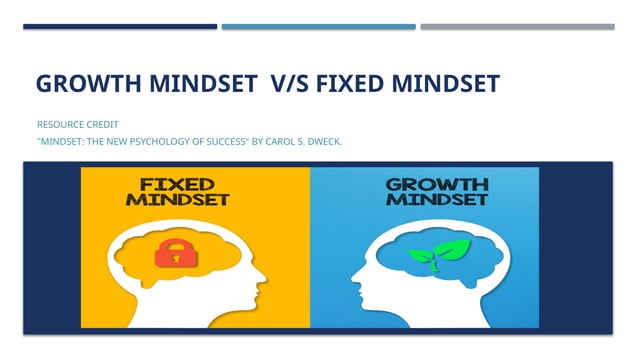 Growth Mindset Vs Fixed Mindset - how to improve self | PPTX