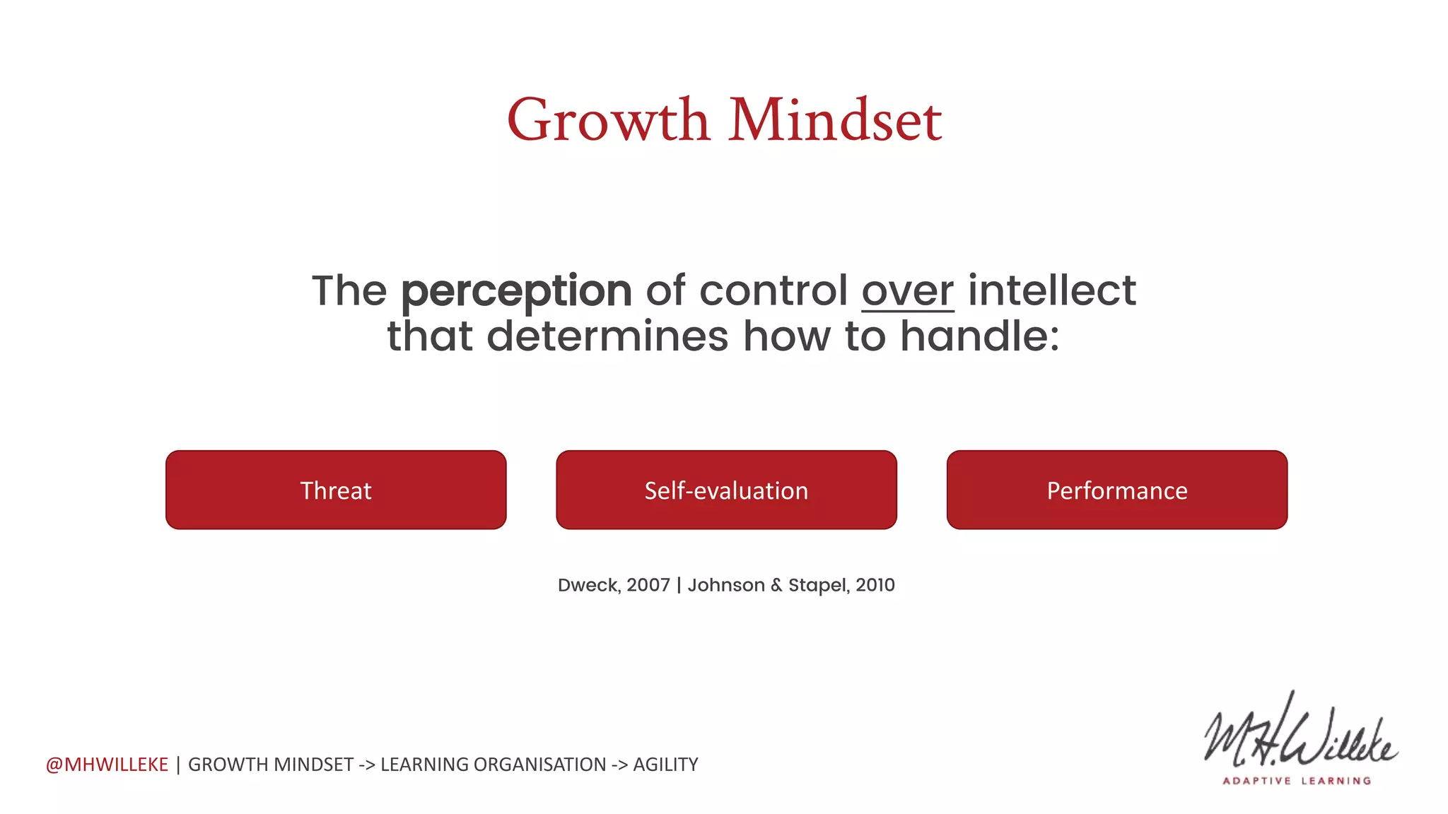 Growth mindset - learning organisation - agility | PPTX