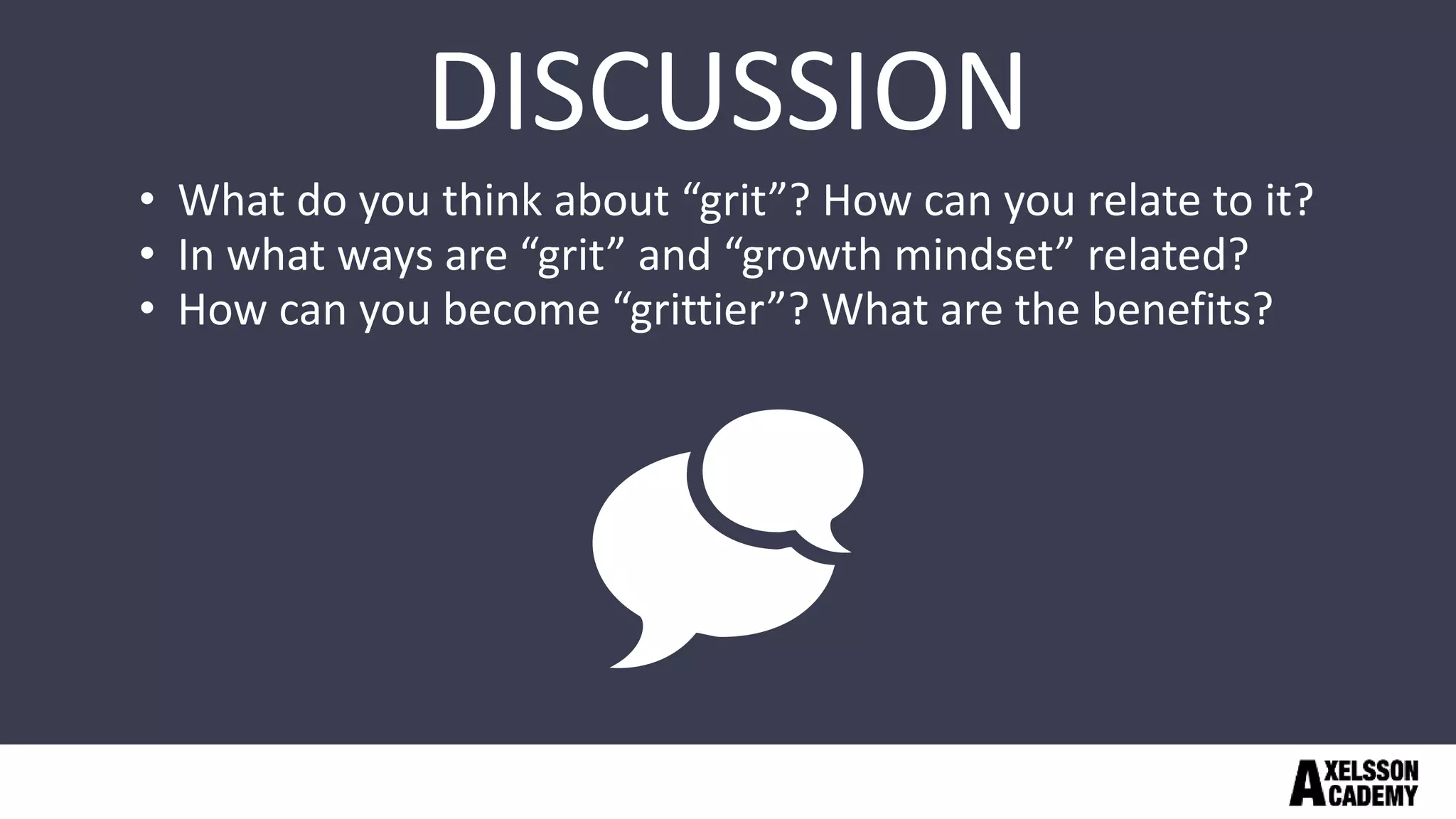 Growth mindset and grit | PPTX