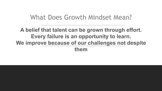 Growth Mindset An Introduction | PPTX | Education