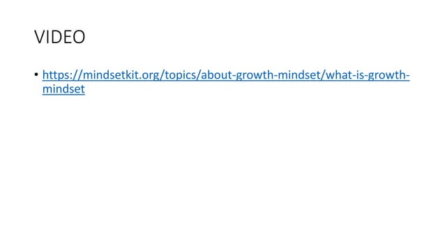 Growth Mindset Concepts and Applications | PPT