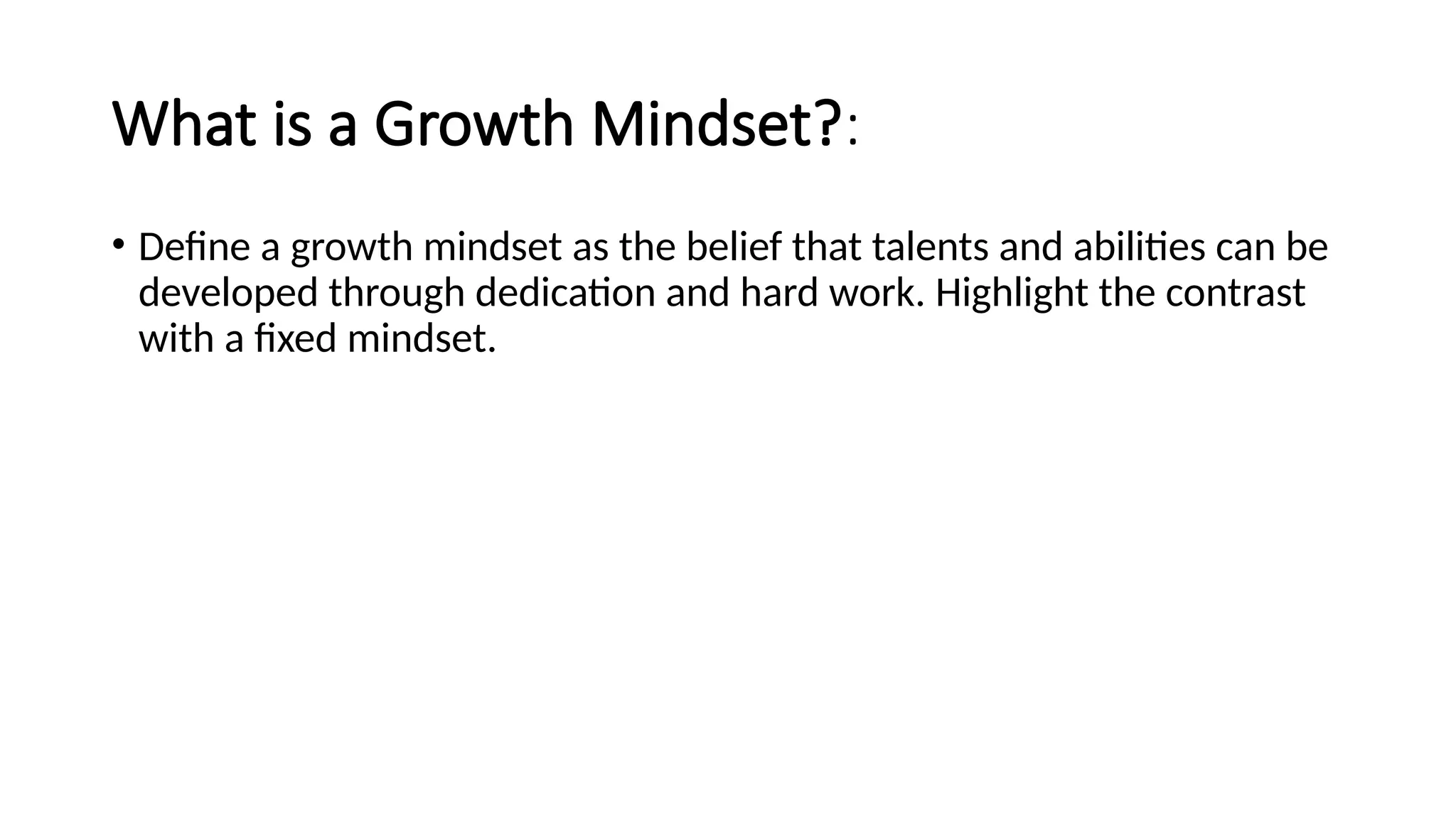 Growth Mindset in the Workplace (Growth Mindset)) | PPTX