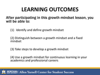 Growth Mindset Lesson | PPT