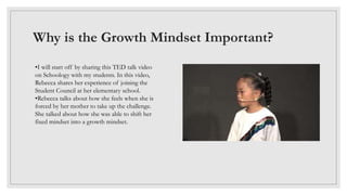 Growth mindset plan | PPTX