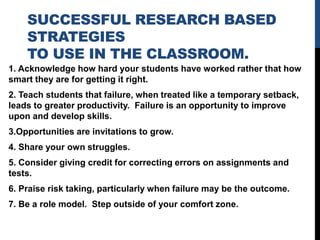 Growth mindset the_new_psychology_of_success | PPTX