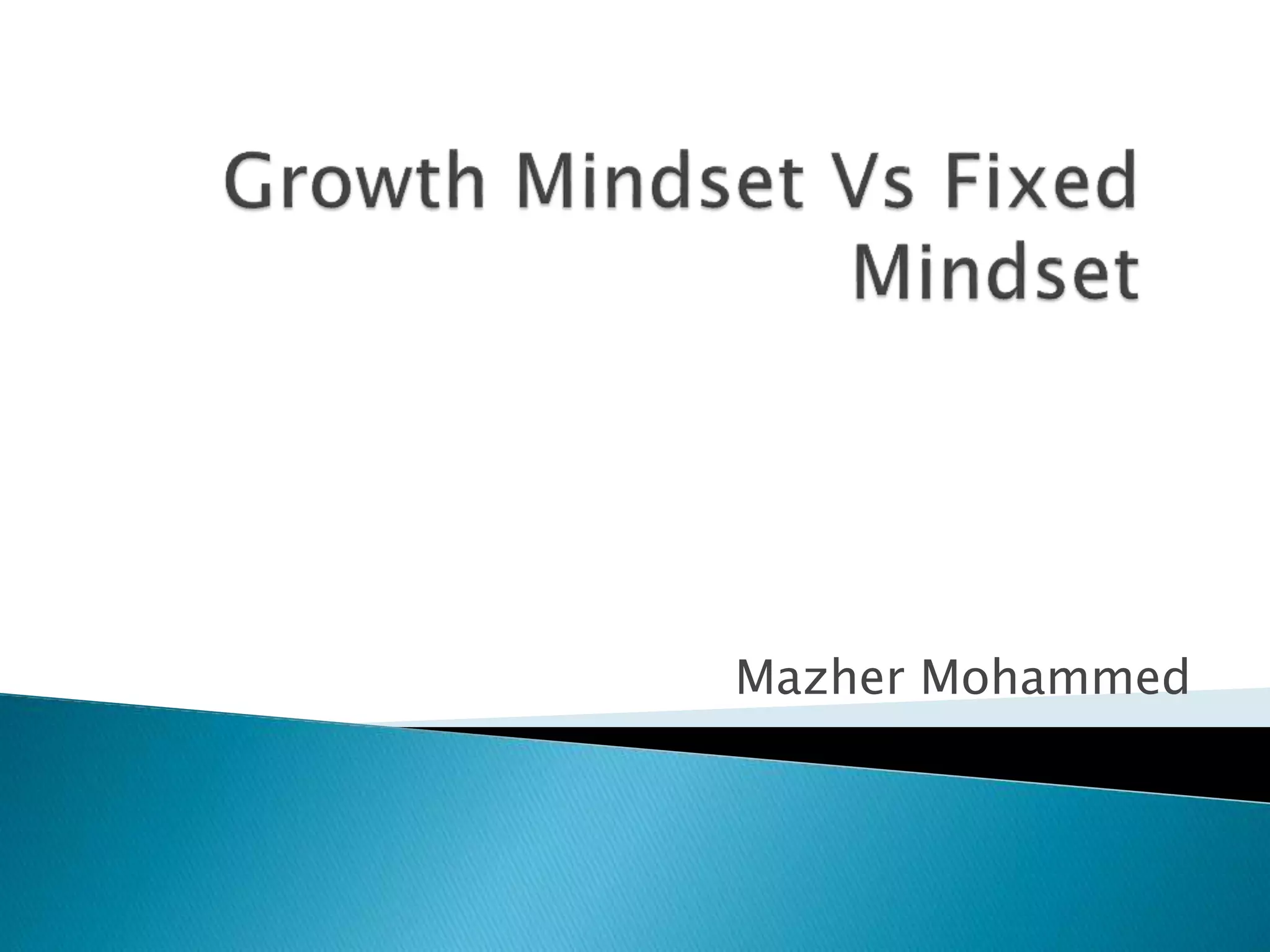 Growth Mindset: Develop Your Potential | PPT
