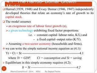 Macro Economics -II Growth model | PPTX