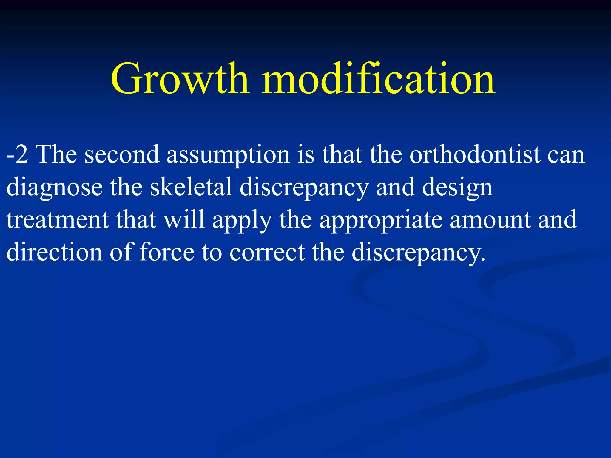 Growth modification of different types of malocclusion | PPTX