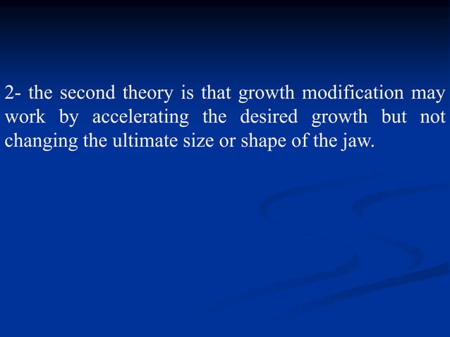 Growth modification of different types of malocclusion | PPTX