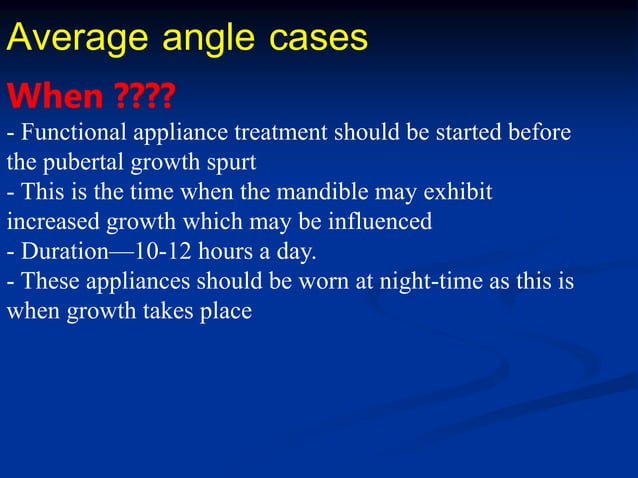 Growth modification of different types of malocclusion | PPTX
