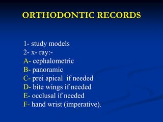 Growth modification of different types of malocclusion | PPTX