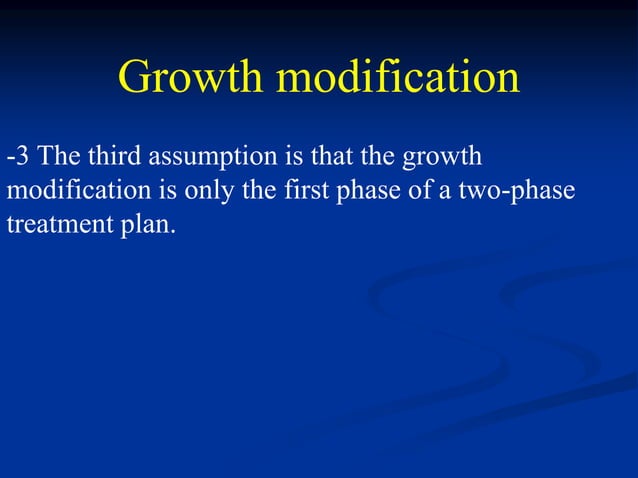 Growth modification of different types of malocclusion | PPTX