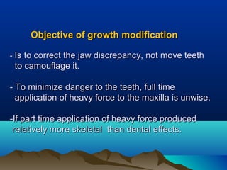 Growth Modification Treatment | PPT
